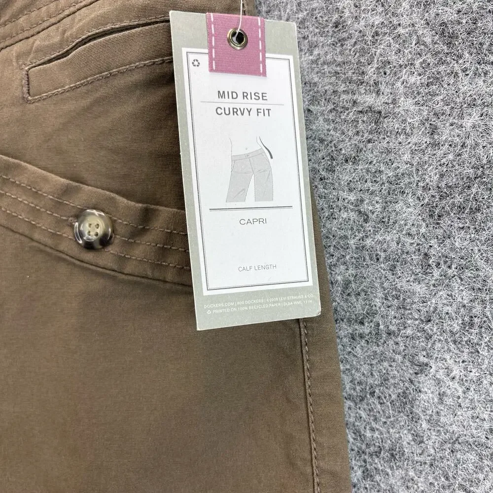 Dockers | Pants & Jumpsuits | Dockers Capri Size 6 Mid Rise Curvy Fit ...